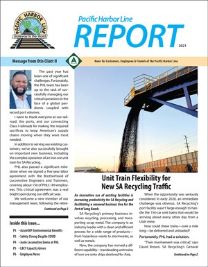 PHL Newsletter Pacific Harbor Line REPORT – 2021 – Anacostia Rail Holdings